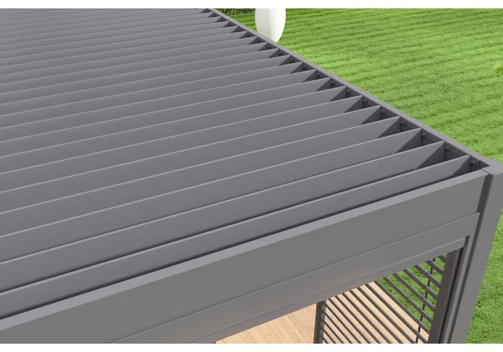 Bioklimatická pergola INTRO NEO 4x3 m volně stojící Rojaplast