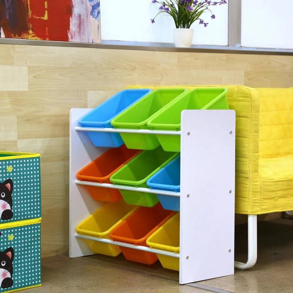 Dětský úložný regál na hračky Colorful
