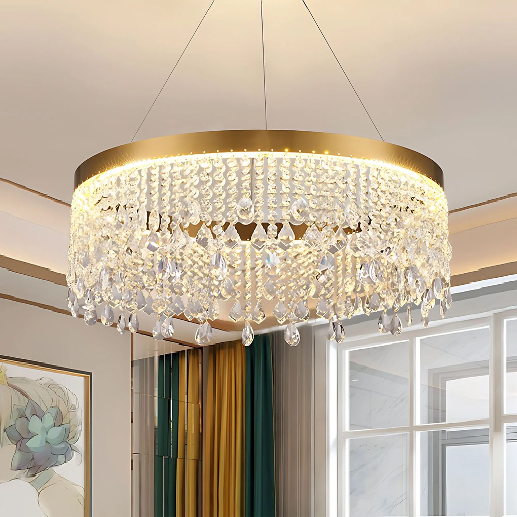 Toolight Toolight, LED stropní osvětlení 60cm, 24W, 4000K, APP1731-1CP, zlatá, OSW-04342