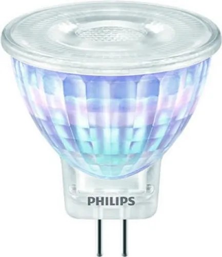 LED žárovka GU4 MR11 Philips LV 2,3W (20W) teplá bílá (2700K), reflektor 12V 36°