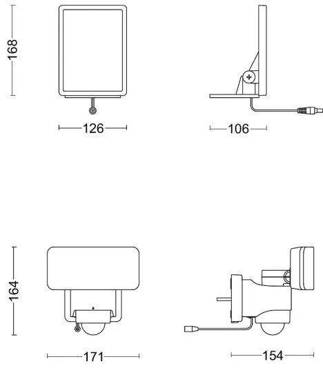Philips - LED Solární nástěnné svítidlo se senzorem TYLUS LED/6W/3,7V 3000K IP44