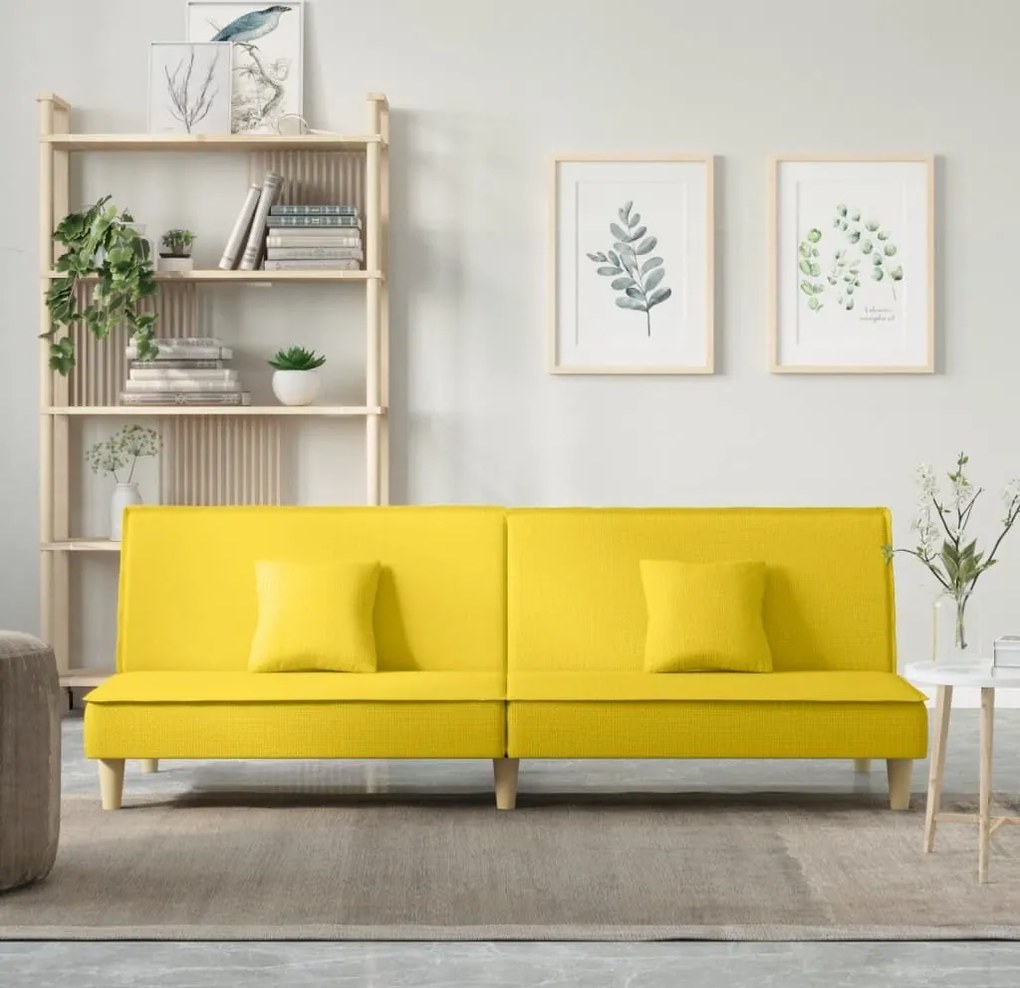 vidaXL Rozkládací pohovka textil [351904] Barva: krémová