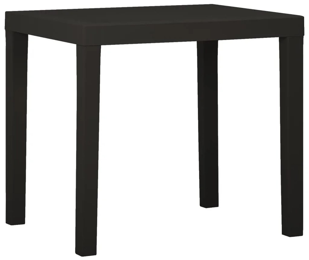 Zahradní stůl antracitový 79 x 65 x 72 cm plast 315845
