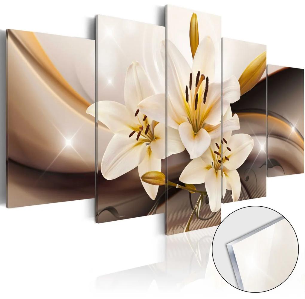 Obraz na akrylátovém skle - Shiny Lily [Glass] - 100x50