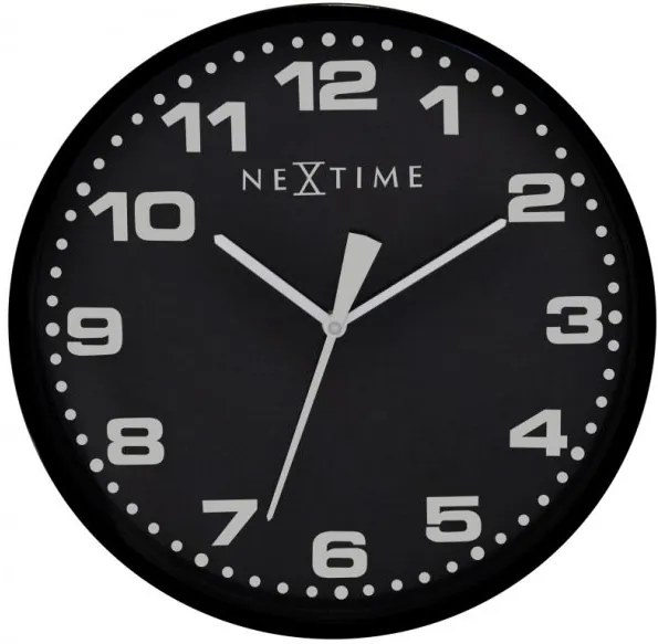 Nástěnné hodiny 35 cm DASH BLACK