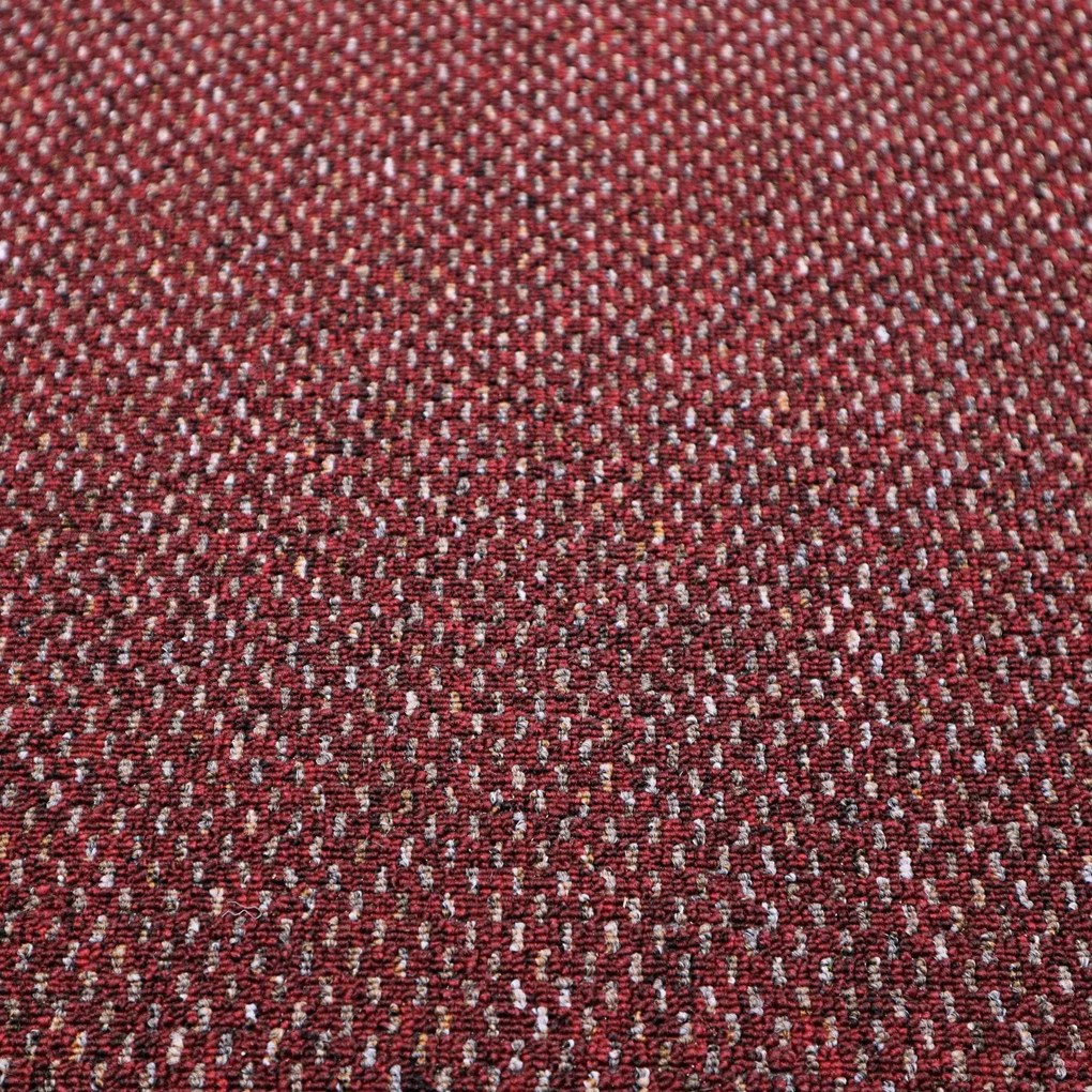 Timzo, Metrážový koberec Rubin 2159 red, na míru, šíře 4m, červená, ab (mřížka), chodba / předsíň