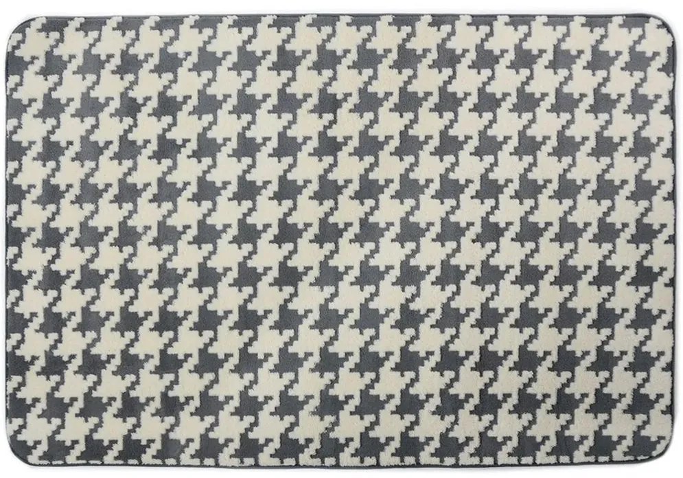 Tutumi Plyšový koberec 3D HOME Clover Pepitka Grey Rozměr (cm): 160 x 230