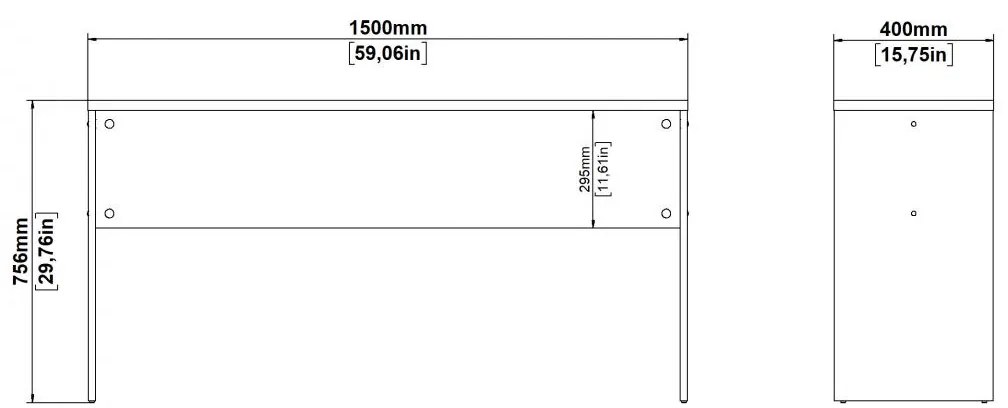 Tvilum Psací stůl přídavný Sigal 583 šedá