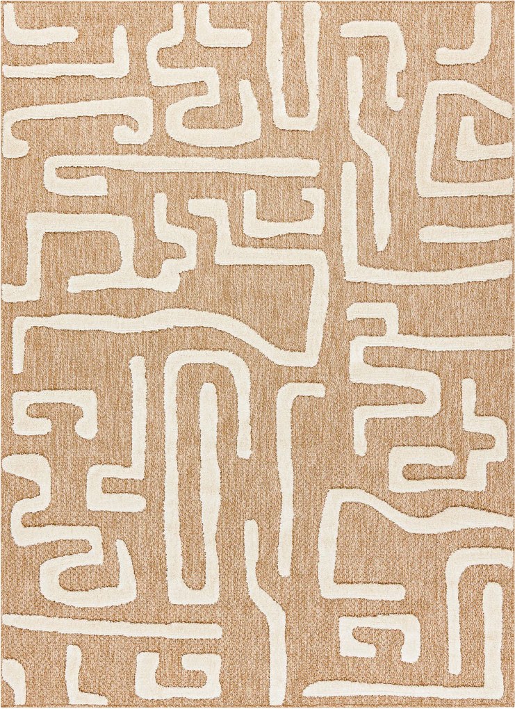 Dywany Łuszczów, Kusový koberec Spark 0711A beige/cream, 80x150, béžová, chodba / předsíň