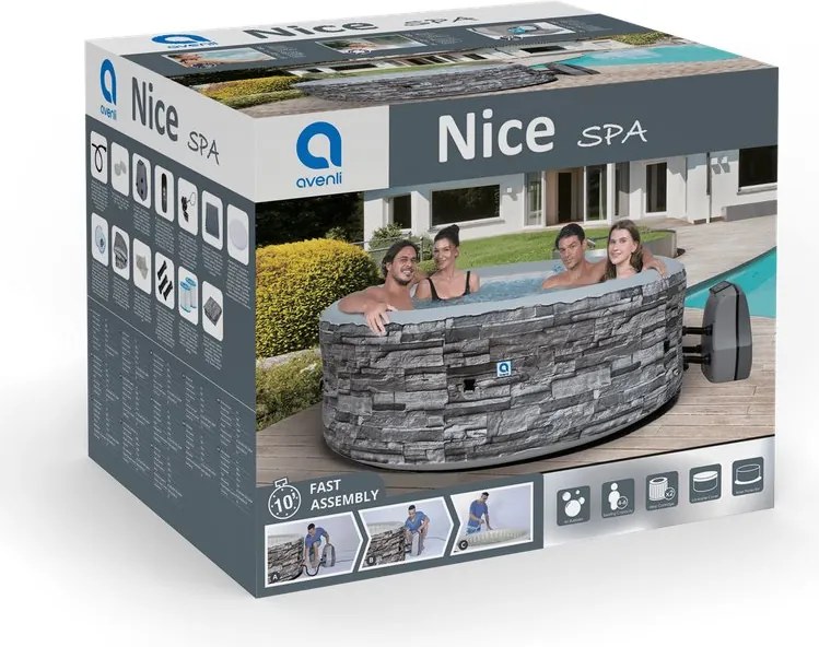 AVENLI NICE jacuzzi CIHLA - nafukovací vířivka pro 6 osob