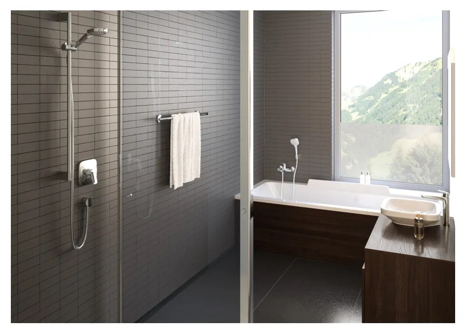 Hansgrohe Logis - Páková sprchová baterie HighFlow pod omítku, chrom 71607000