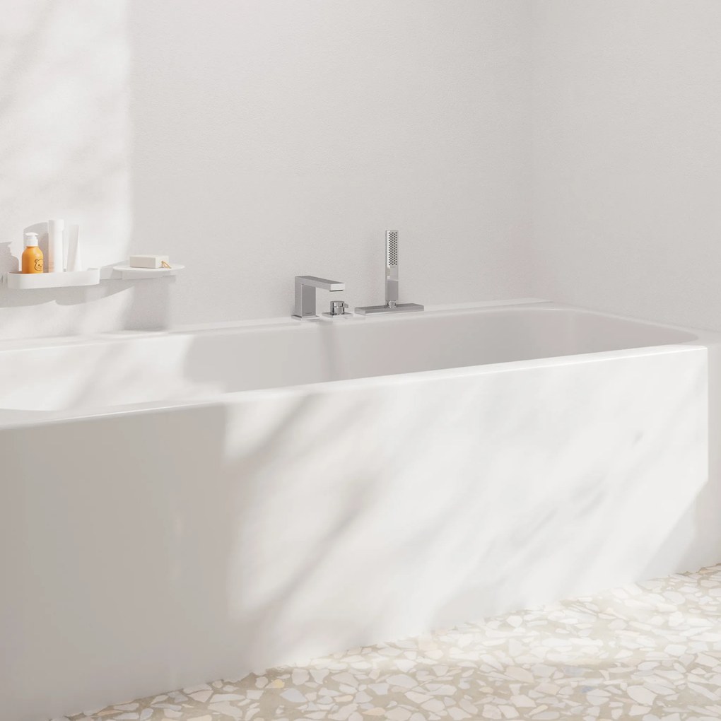 Hansgrohe Tecturis E, 3-otvorová baterie na okraj vany, chromová, HAN-73443000