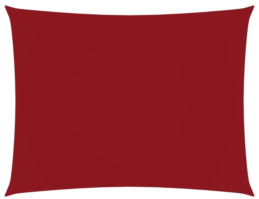 135656 vidaXL Stínící plachta oxfordská látka obdélníková 4 x 5 m červená