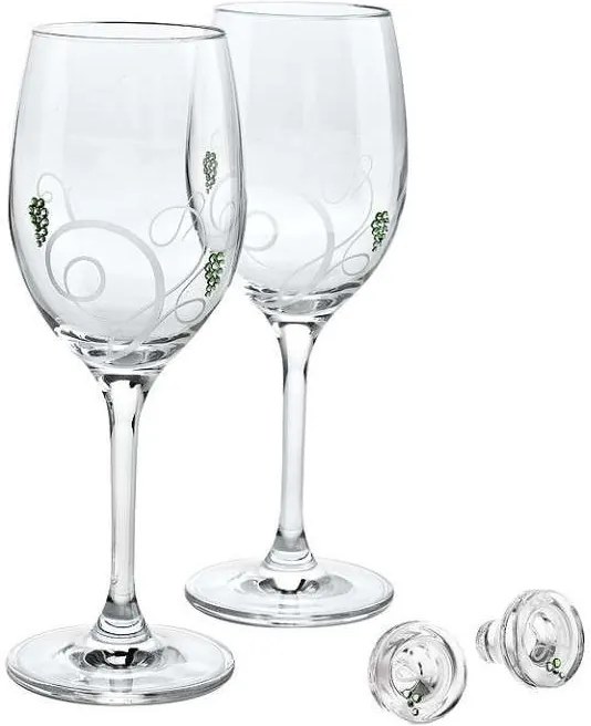 Set sklenic na víno Vinná inspirace Preciosa® (zelená) - Preciosa