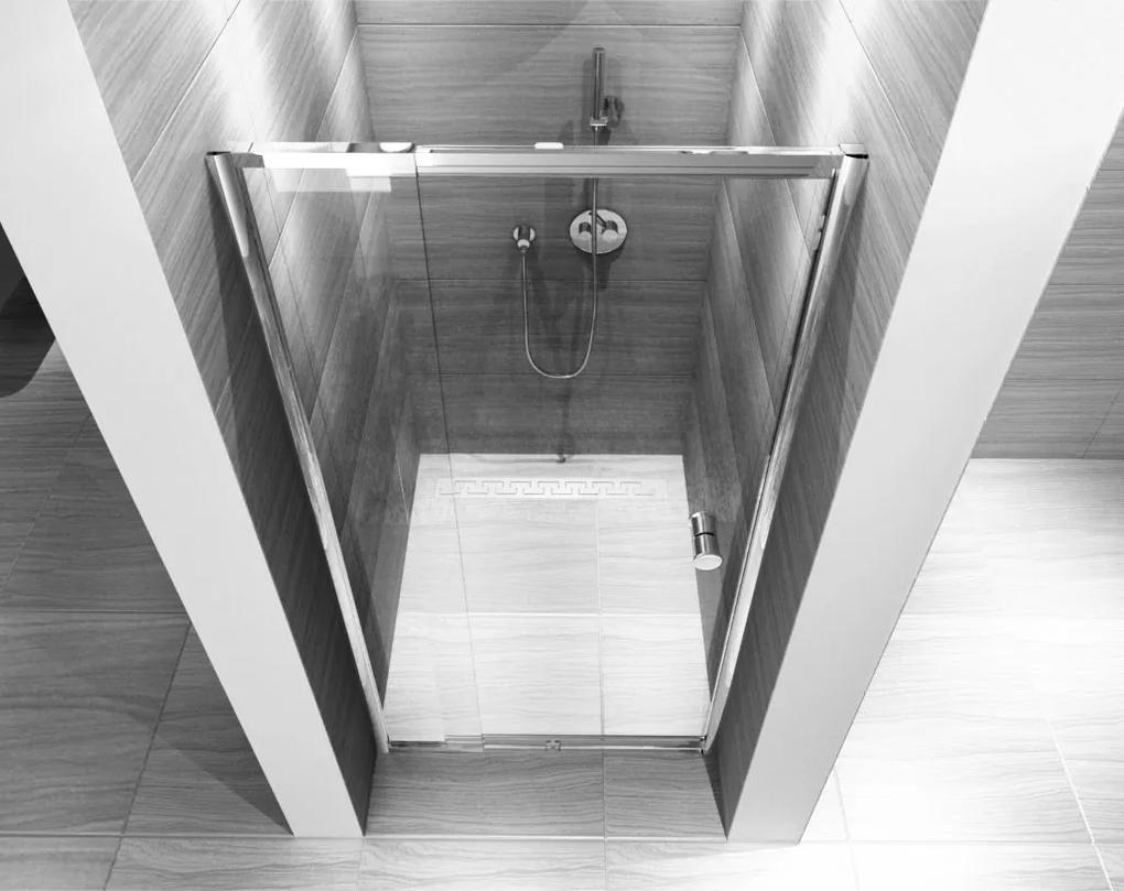 Rea - WIKTOR nastavitelné vyklápěcí sprchové dveře - chrom lesklý, 80-100 x 190 cm, REA-K0548