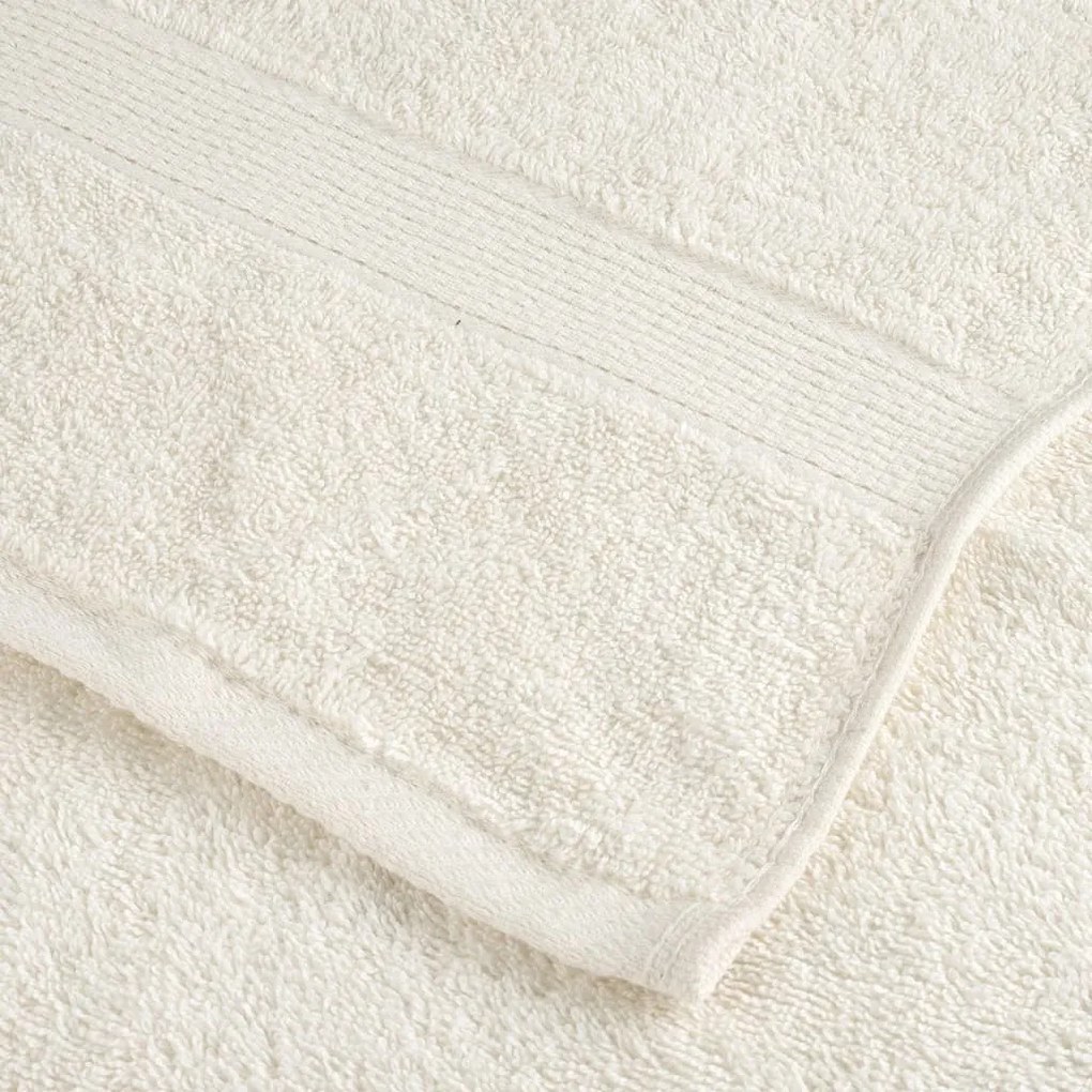 Premium ručníky SOLUND 4 ks krémové 70 x 140 cm 600 g/m² 137477