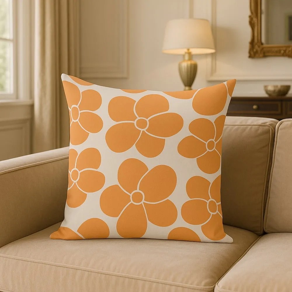 Povlak na polštář 43x43 cm Orange Meadow – Mila Home