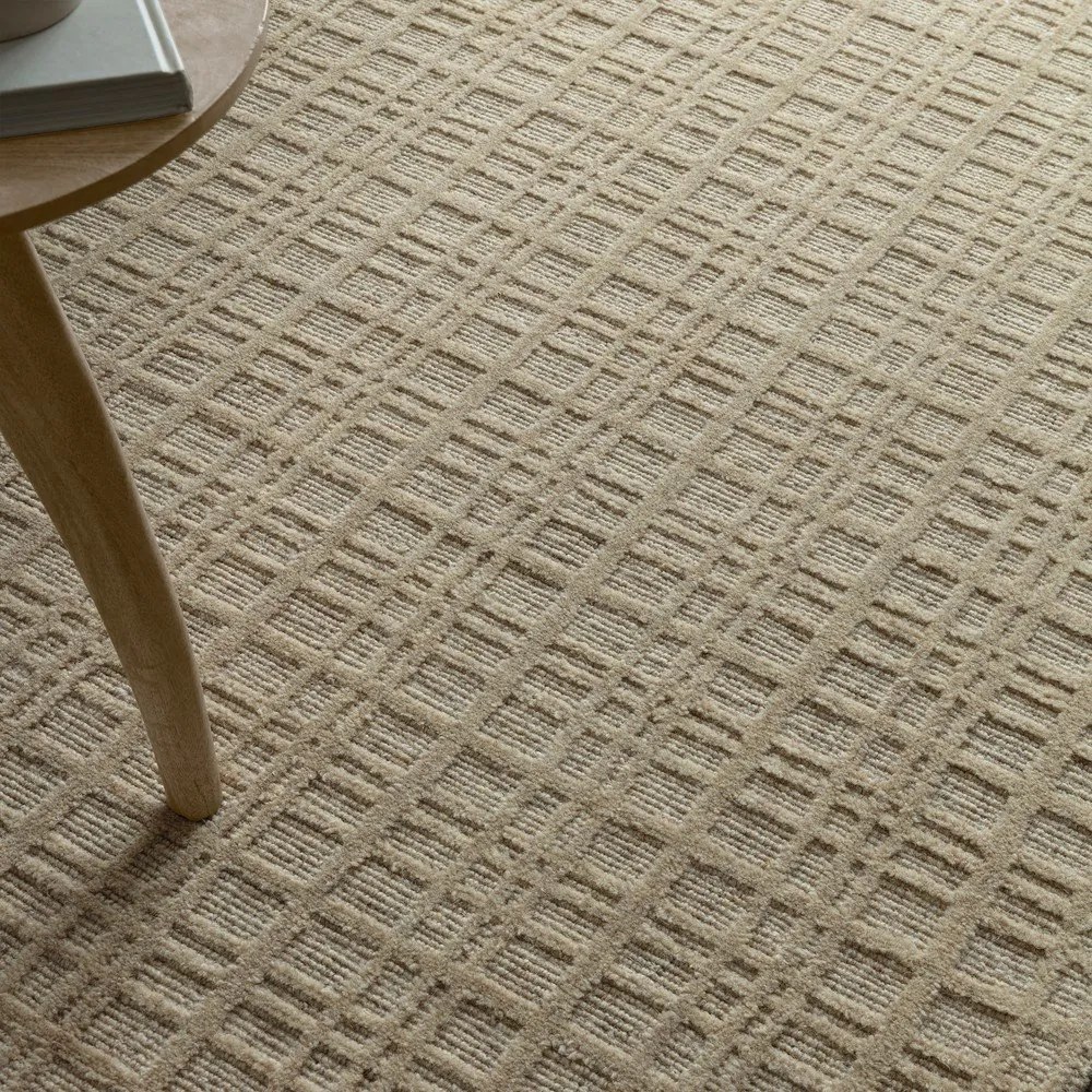 Krémový ručně tkaný koberec s příměsí vlny 200x290 cm Thatch Sand – Asiatic Carpets