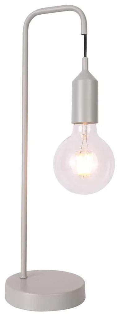 Stolní lampa ve skandinávském stylu MARSALA, 1xE27, 40W, šedá Clx