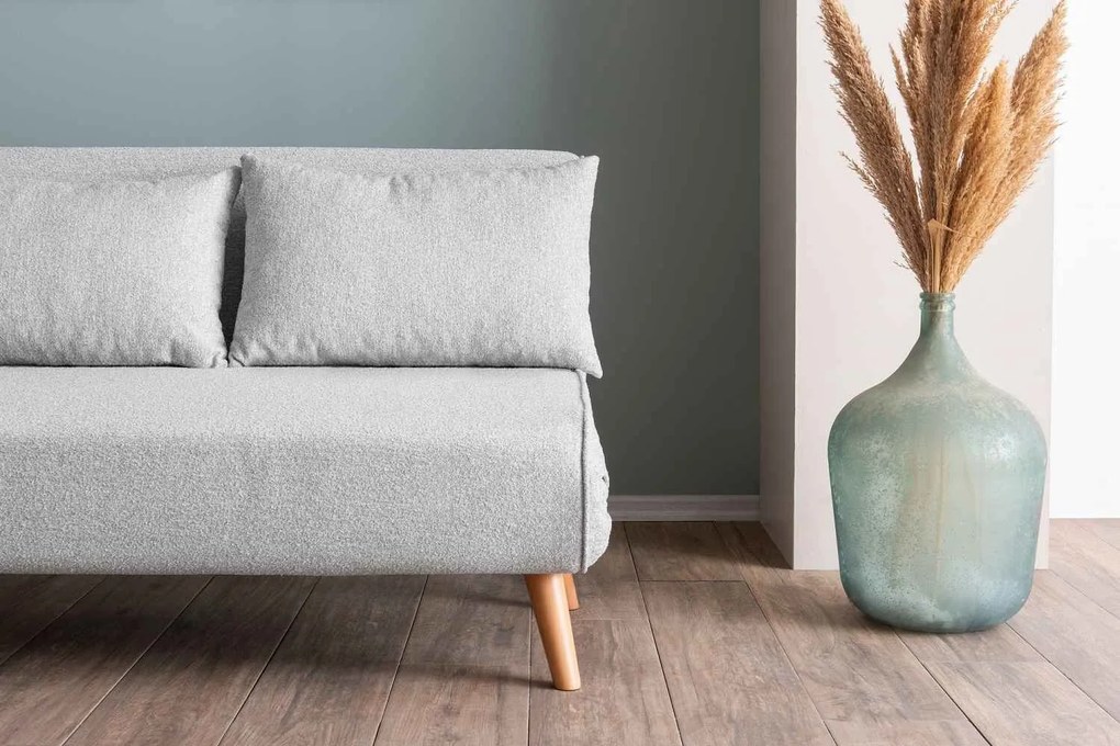 Designová rozkládací pohovka Felicitas 120 cm šedá