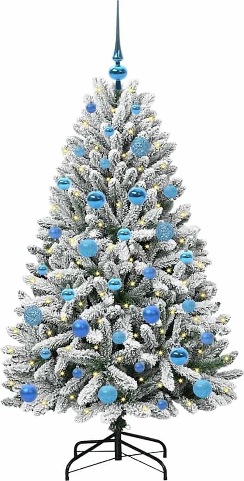 Umělý vánoční stromeček 150 cm 150 LED Teplá bílá PVC a ocel 3395746