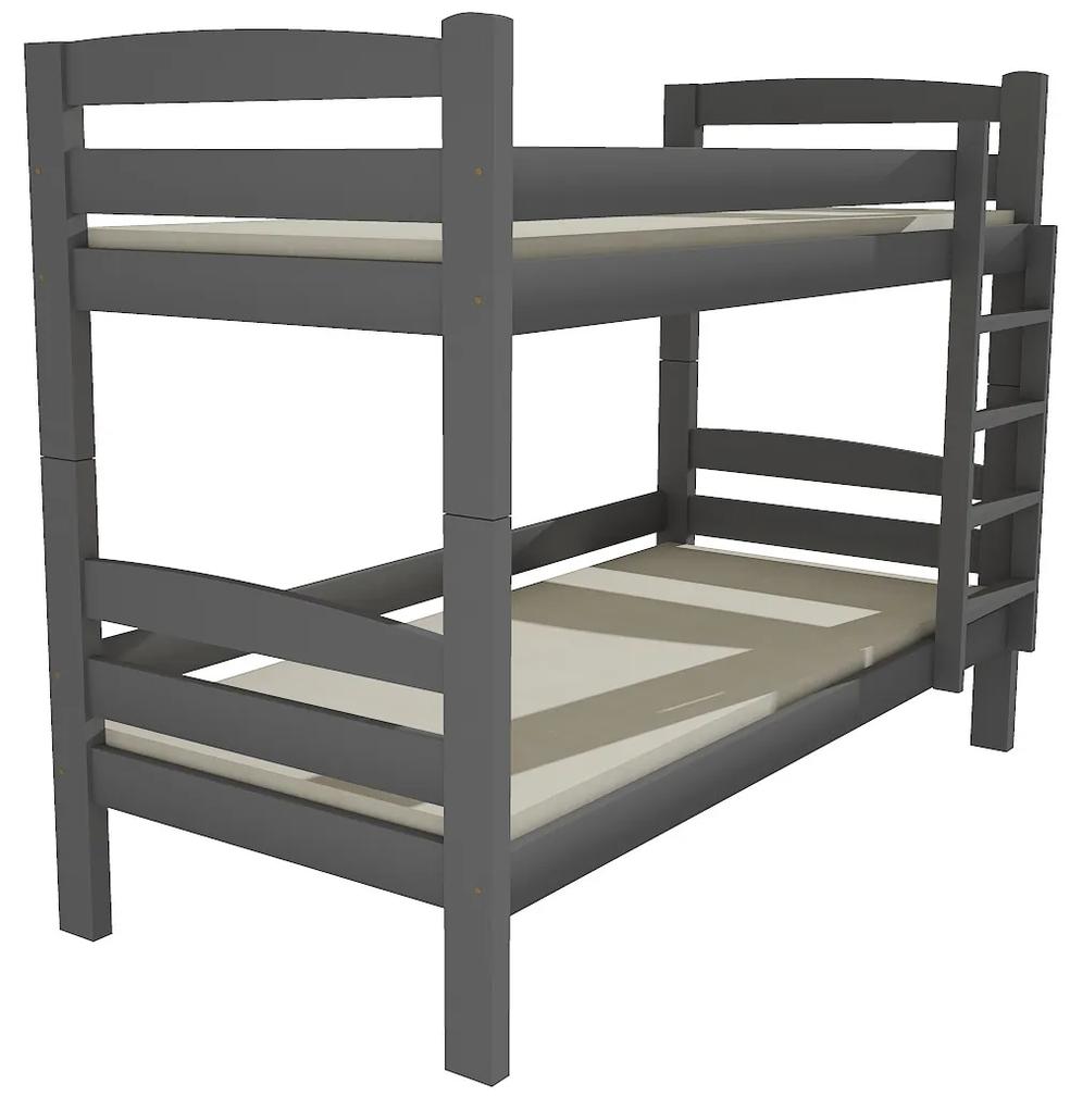 Patrová postel PP 019 80 x 200 cm - šedá