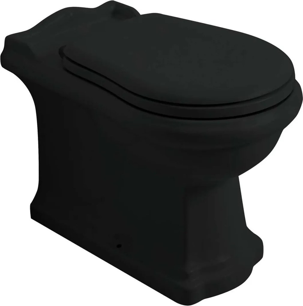 Sapho Kerasan Retro - Stojící WC, vario odpad, matná černá 101631