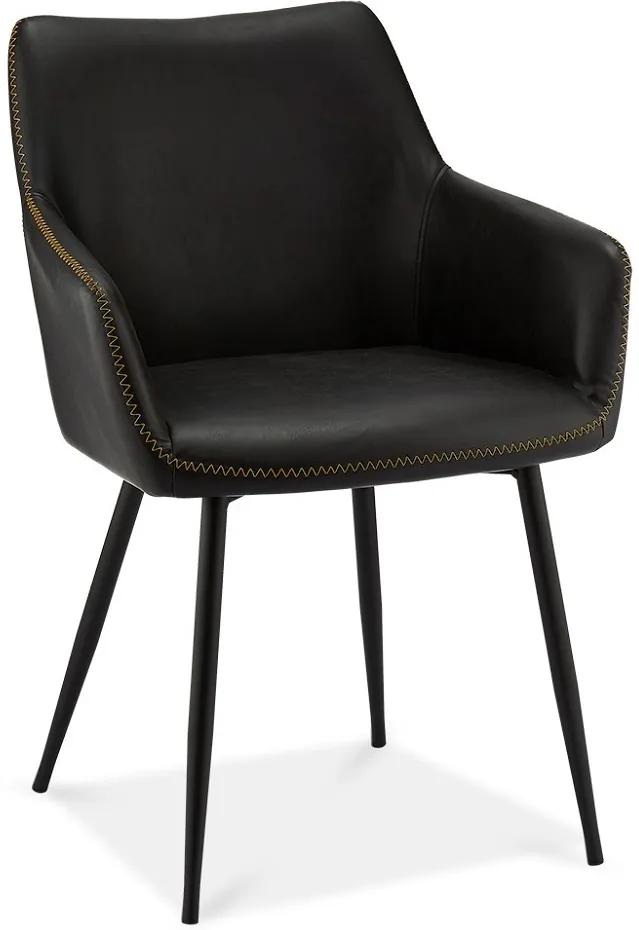 Elegantní židle Abacus, černá