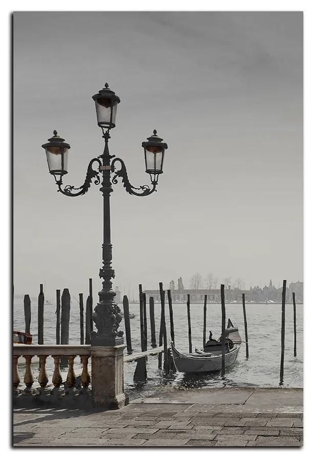 Obraz na plátně - Velký kanál a gondoly v Benátkách - obdélník 7114QA (100x70 cm)