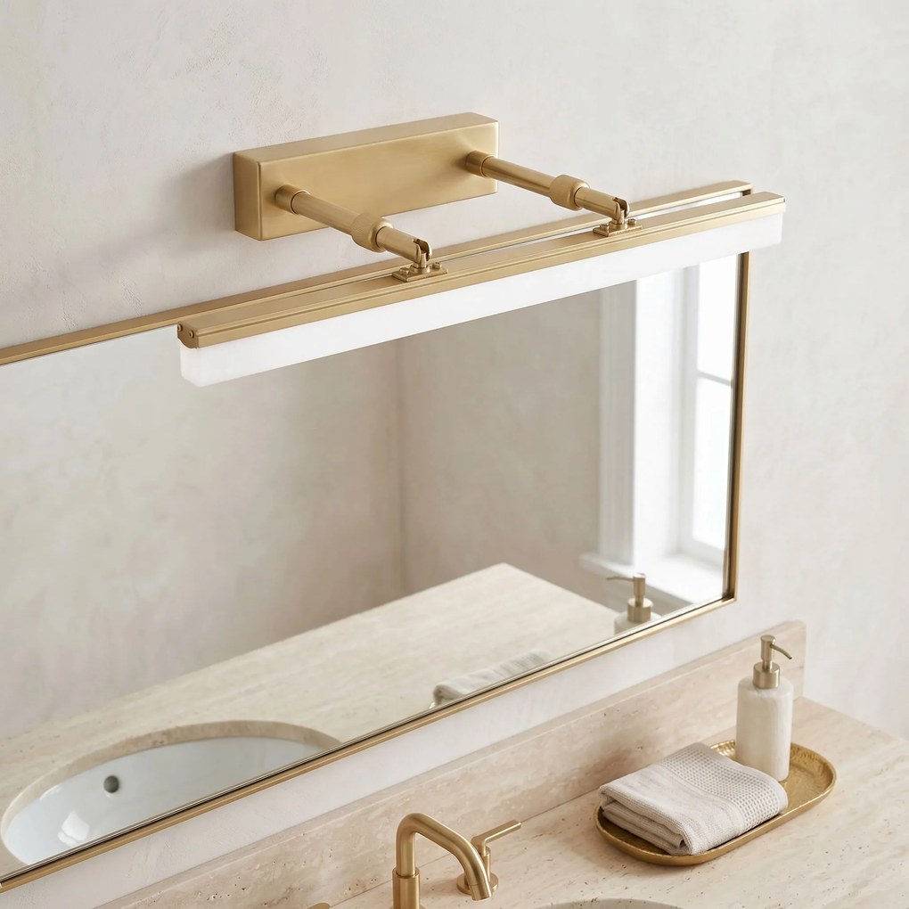 Toolight Rea, Koupelnové nástěnné LED svítidlo APP1875-1W 40cm BRUSH GOLD, OSW-66030