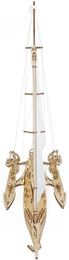Ugears 3D dřevěné mechanické puzzle Plachetnice Merihobus (trimarán)