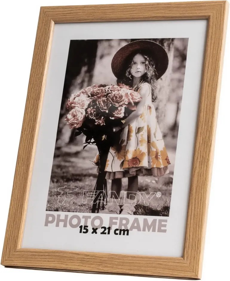 FANDY Dřevěný rámeček Style 15x21 3 světle hnědý