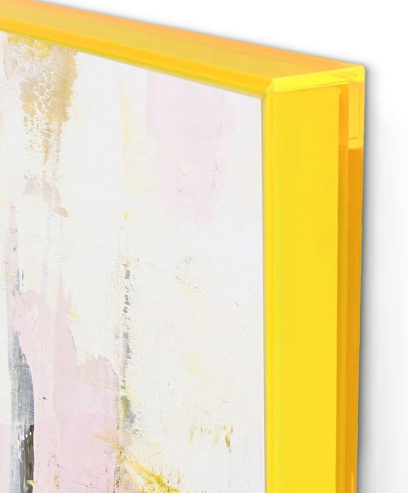 Tištěné/s ručně malovanými prvky obrazy v sadě 2 ks s rámem/na plátně 41,5x41,5 cm New Age Yellow – Malerifabrikken