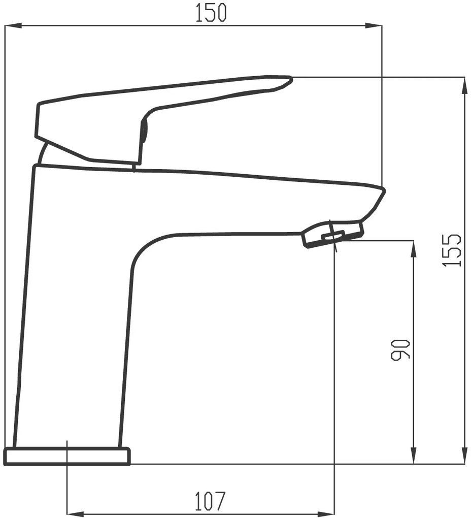 Novaservis Novaservis, Umyvadlová baterie s výpustí Metalia 54, chrom, 54002-0