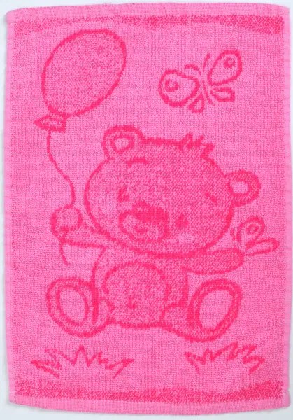 Dětský ručník Bear pink 30x50 cm