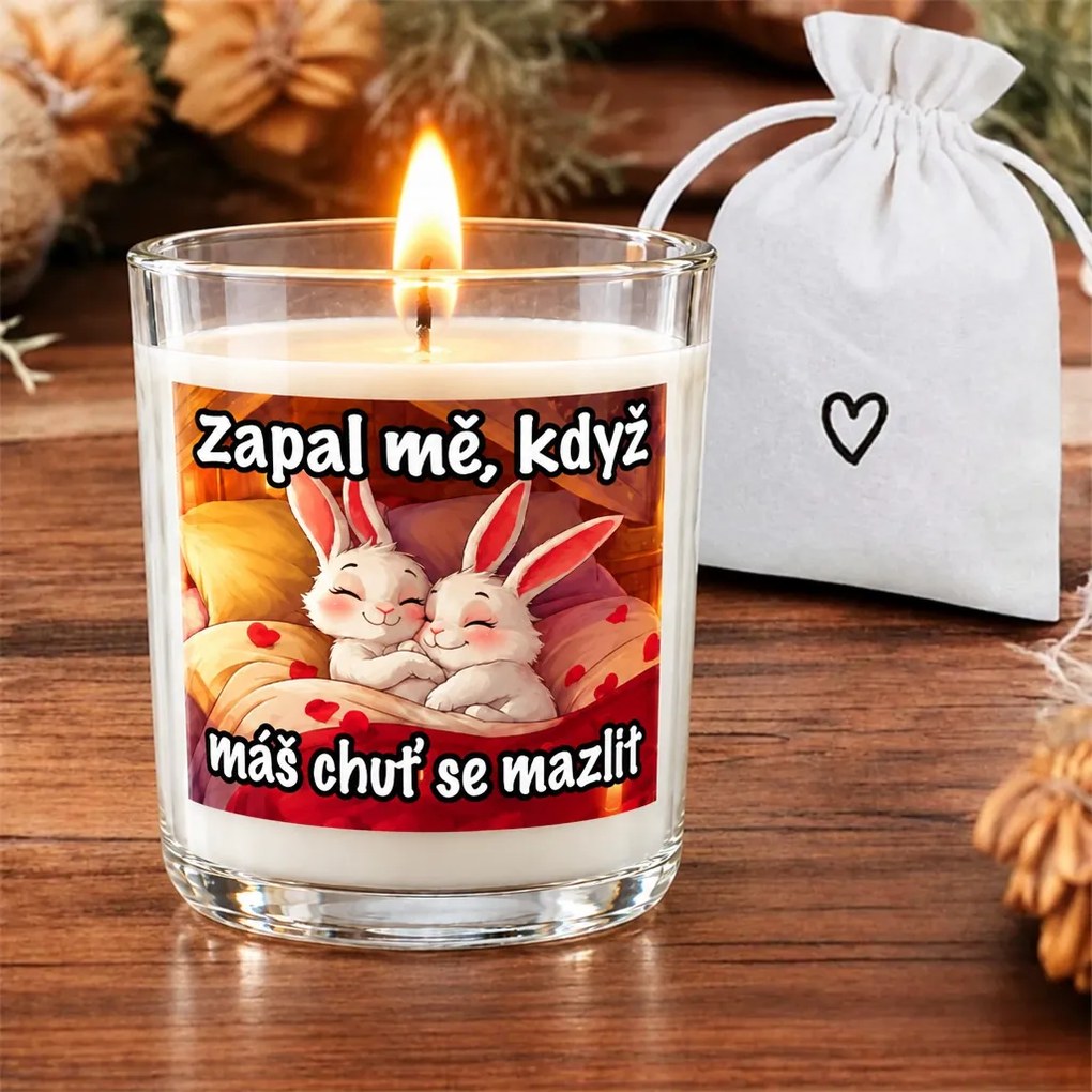 Ahome CZ Krásná svíčka Zapal mě, když máš chuť se mazlit