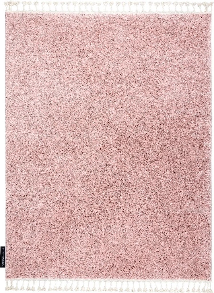 Kusový koberec Berber 9000 pink, 140x190, ružová, obývacia izba, Dywany Łuszczów