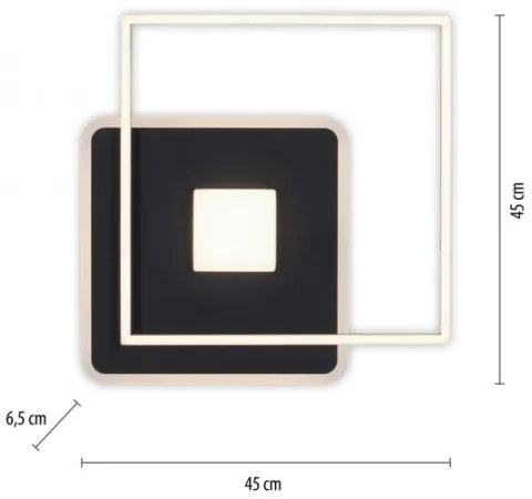 JUST LIGHT. 15045-18 - LED Stmívatelné stropní svítidlo DOMINO LED/26W/230V
