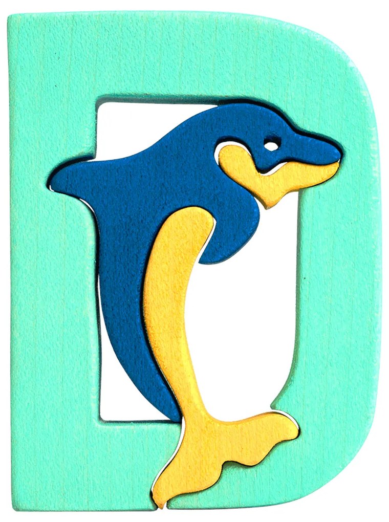 Fauna Abeceda písmenko D delfín
