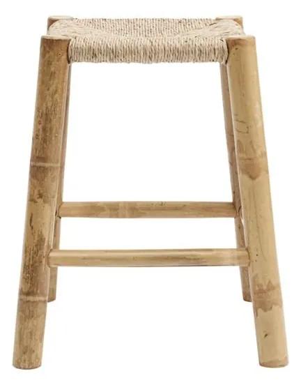 HOUSE DOCTOR Sada 2 ks Bambusová stolička Kalyan 30 × 30 × 45 cm