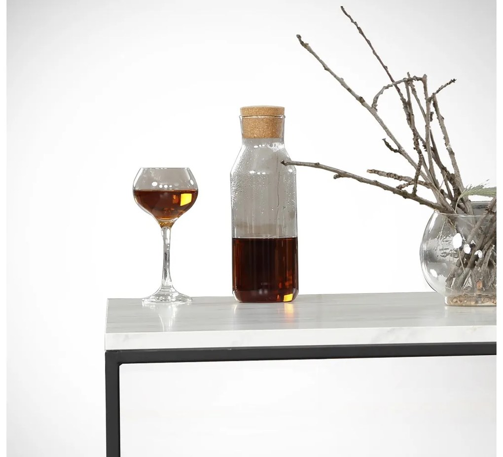 Designový konferenční stolek Oihane 75 cm bílý mramor