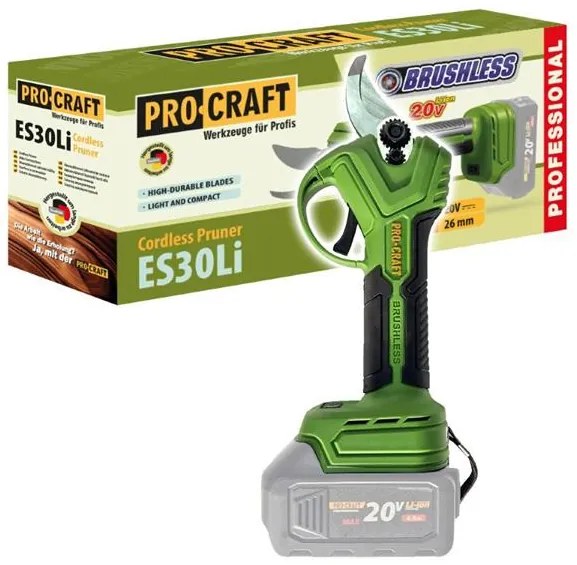 Nůžky zahradní AKU PROCRAFT ES30Libb bez akumulátoru