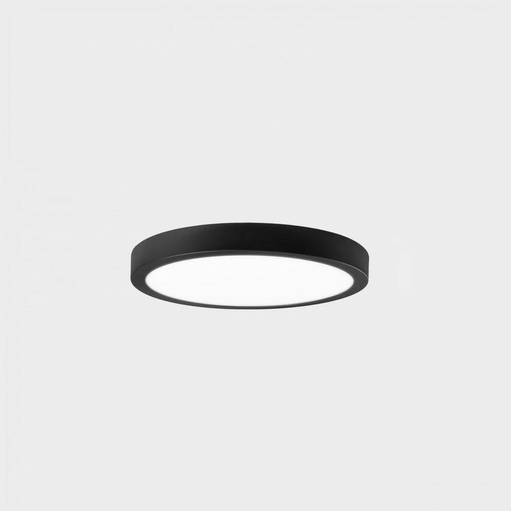 KOHL-Lighting Stropní LED svítidlo Disc slim ø 90 mm, černé, 18W Teplota světla: Teplá bílá - 3000 K, Stmívání: Nestmívatelné - Integrovaný zdroj