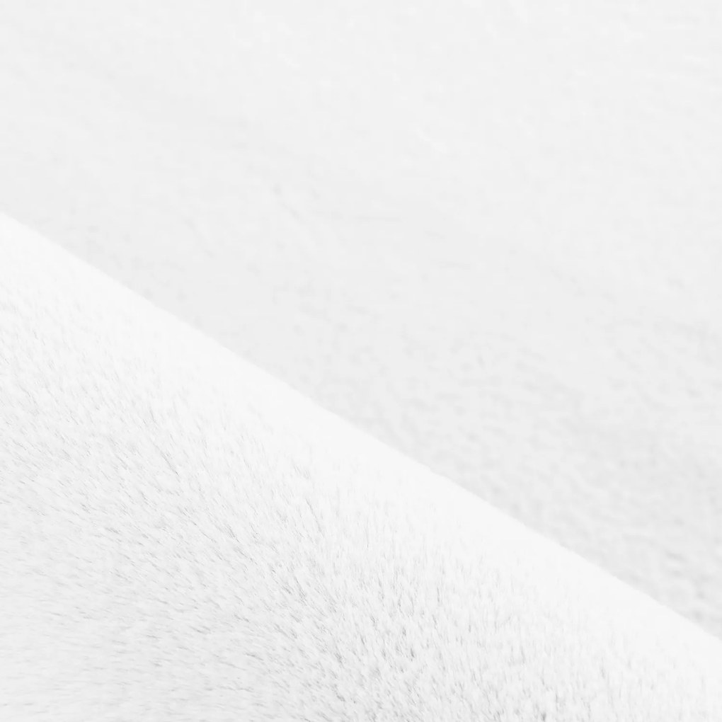 Ayyildiz, Kusový koberec Pouffy 5100 White, 160x230, bílá, obývací pokoj