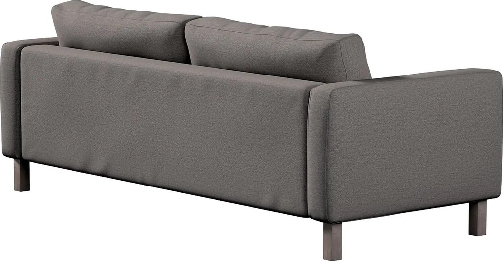 Potah na pohovku IKEA Karlstad, 3-místná, rozkládací barva šedá látka pletený vzor