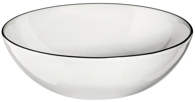 Miska s proužkem 9 cm A TABLE LIGNE NOIR ASA Selection - bílá