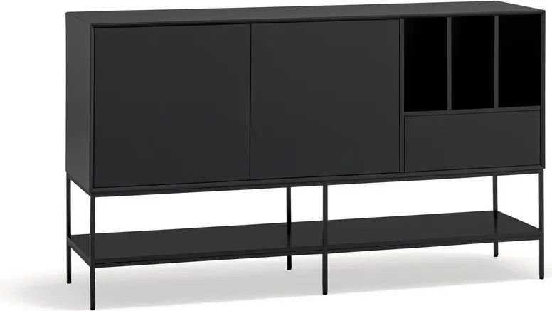 Černá komoda 166x98x45 cm Platt – Teulat