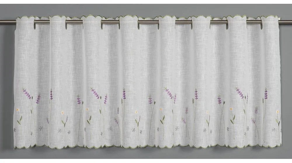 Bílá záclona 135x45 cm Lavender – Sehlbach