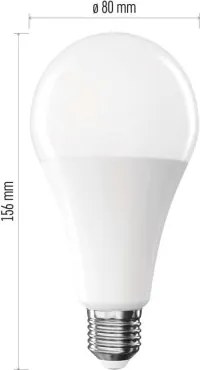 Emos lighting LED žárovka Classic A80 / E27 / 20 W (150 W) / 2452 lm / teplá bílá 1525733287