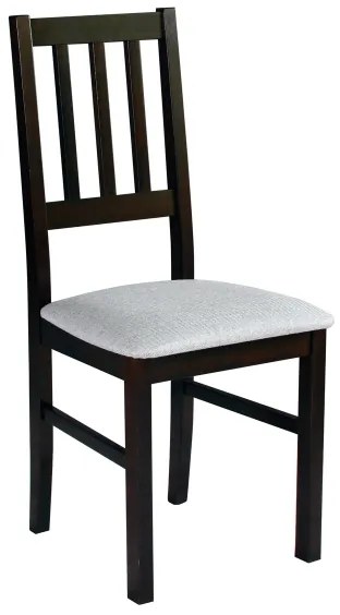 Drewmix jídelní sestava DX 42 odstín dřeva (židle + nohy stolu) bílá, odstín lamina (deska stolu) grandson, potahový materiál látka